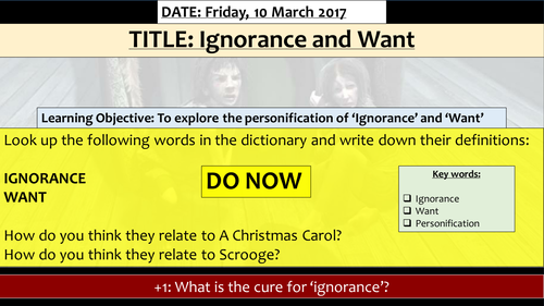 A Christmas Carol - Ignorance and Want | Teaching Resources
