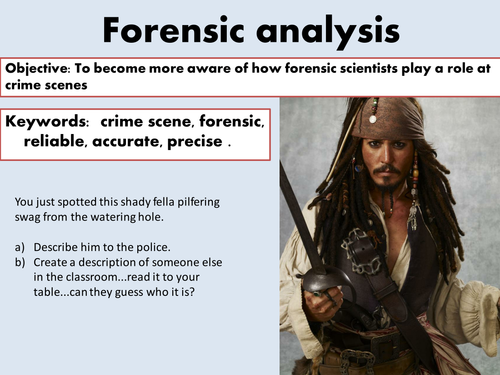 KS3 STEM week project-forensics | Teaching Resources
