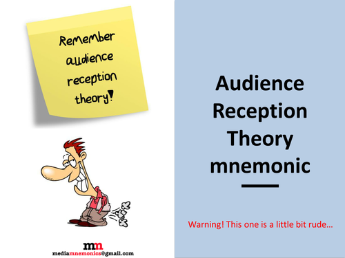 Media Studies - Audience Reception Theory Mnemonic | Teaching Resources