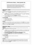 GCSE Business Studies Exam Tips/Answers | Teaching Resources