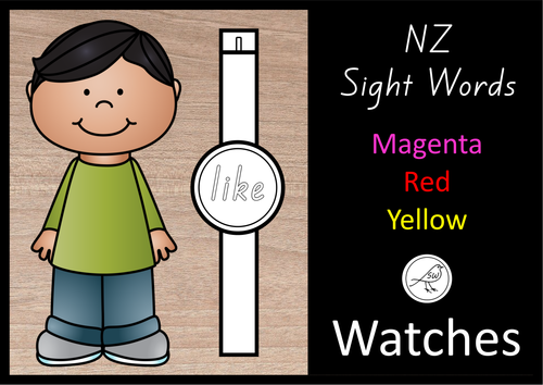New Zealand Sight Words - watches | Teaching Resources