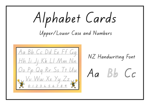 New Zealand Alphabet Cards - Handwriting Letter Formation | Teaching ...