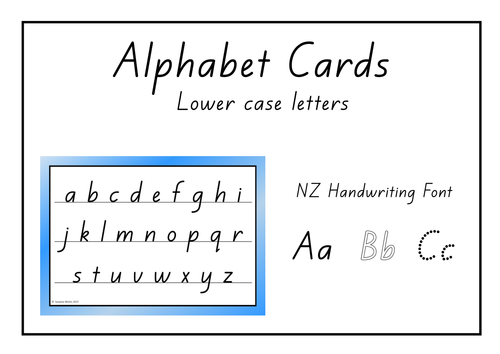 New Zealand Alphabet Cards - Handwriting Letter Formation | Teaching ...