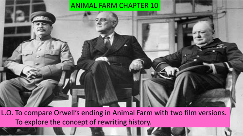 Animal Farm Chapter 10 lesson. | Teaching Resources