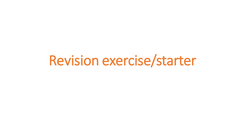 Revision/Starter activity/Useful for all subjects | Teaching Resources