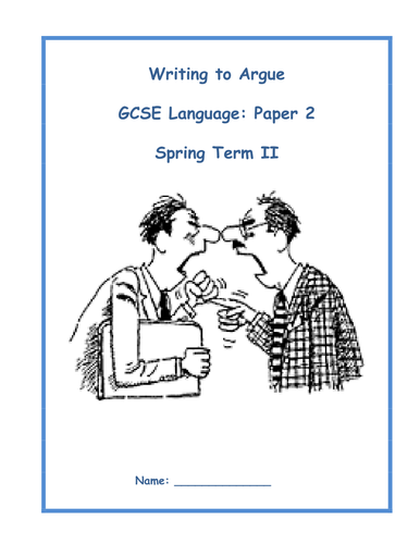 GCSE AQA Language Paper 2 - Question 5 Revision | Teaching Resources