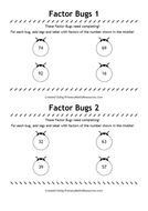 Factor Bugs for Year 5 Classes - No Prep Required! | Teaching Resources