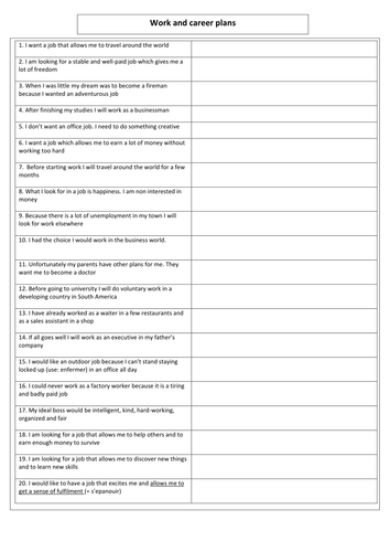 GCSE French revision - Pool of resources on future plans | Teaching ...