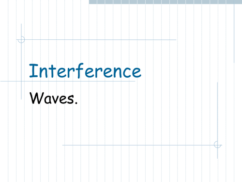 Interference and waves | Teaching Resources