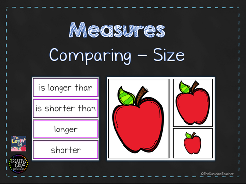 Comparing Size - Measures - Maths Activity | Teaching Resources