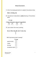 KS1 SPaG revision - Punctuation by blossomingminds | Teaching Resources