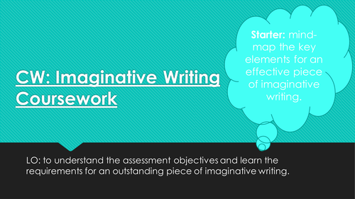 Imaginative Writing Coursework Preparation | Teaching Resources