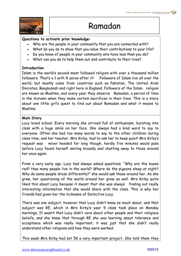 Islam - Ramadan | Teaching Resources