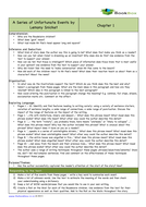 A Series of Unfortunate Events - The Bad Beginnings Guided Reading ...