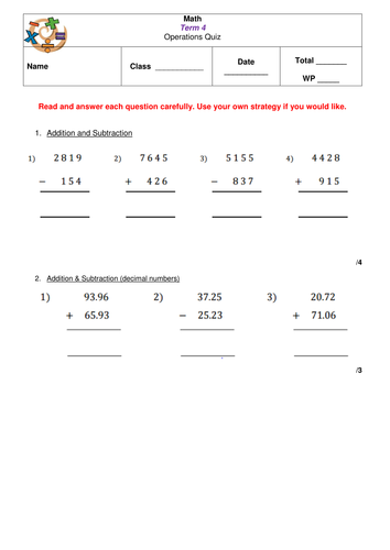 Multiplication and Basic Operations | Teaching Resources