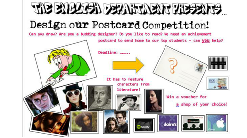 Set up an English Department Postcard Competition! | Teaching Resources