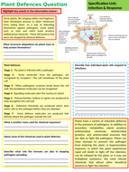 A Level Biology Plant Defences Lesson & Activities | Teaching Resources