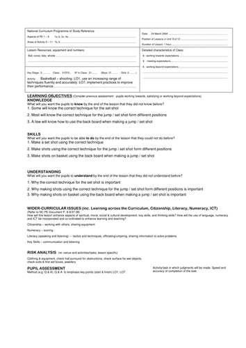 Basketball Lesson Plans | Teaching Resources