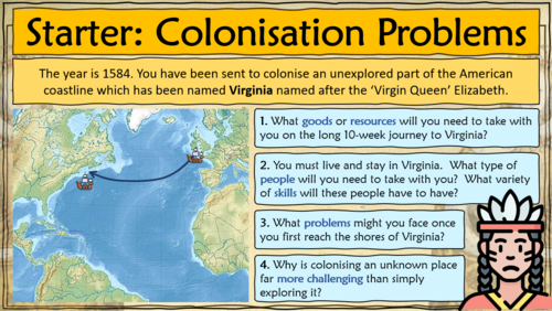 Walter Raleigh Virginia Failure - Elizabethan England - GCSE History ...