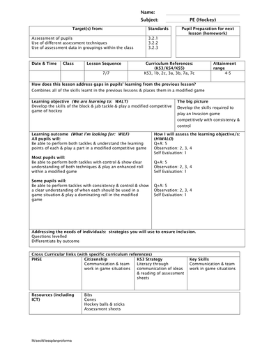 PE Lesson Plans | Teaching Resources