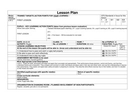 Rugby Lesson Plans | Teaching Resources