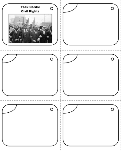 Civil Rights Task Cards | Teaching Resources
