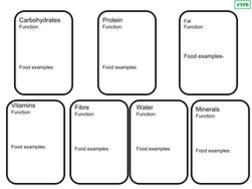 Food groups KS3 biology. | Teaching Resources