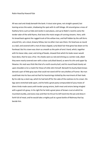 KS3 Literacy Lesson - close reading and language analysis extract ...