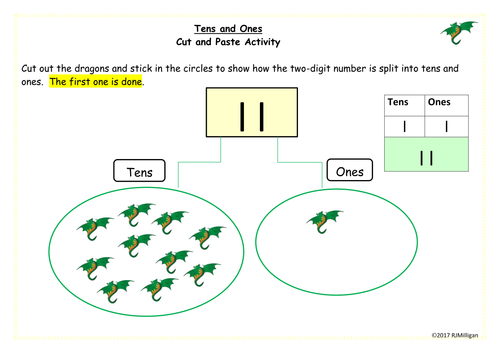 Place Value/Partition Dragon-Themed: Place Value/Partition Worksheets ... Place Value/Partition Dragon-Themed: Place Value/Partition Worksheets ...