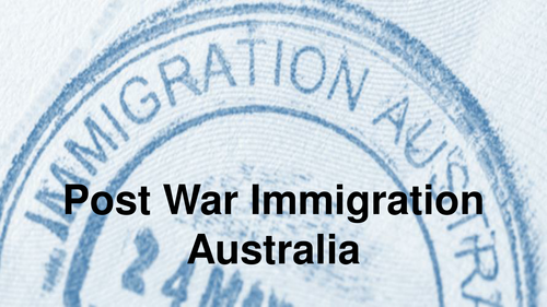 Post World War II Immigration Australia PPT | Teaching Resources