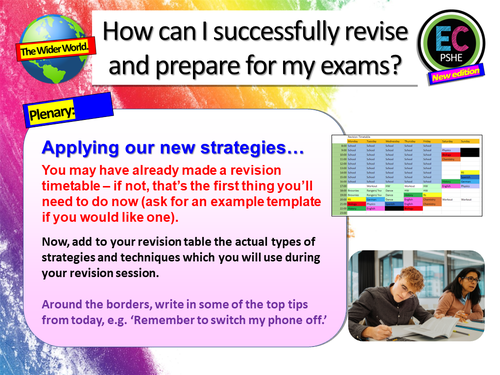 Revision Skills PSHE | Teaching Resources