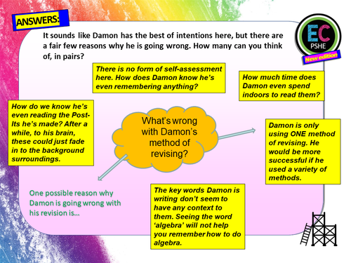 Revision Skills PSHE | Teaching Resources