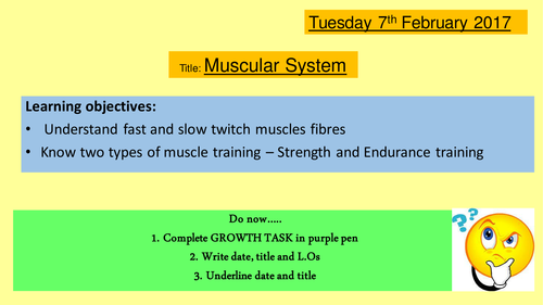 VCERT - Body Systems - Muscular System | Teaching Resources
