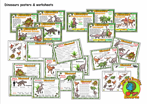 Dinosaurs – Worksheets | Teaching Resources
