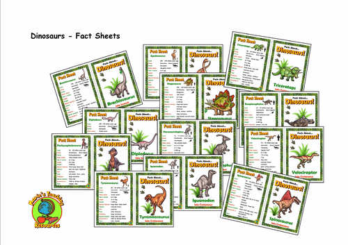 Dinosaurs Fact Sheets | Teaching Resources