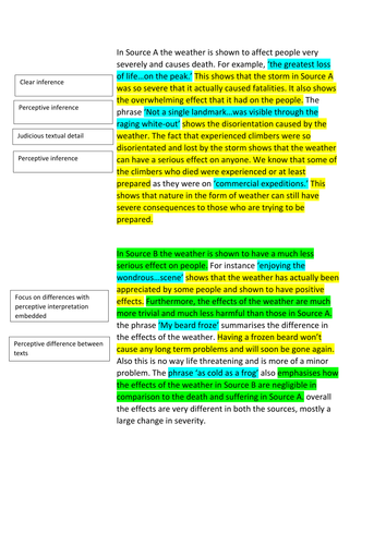 AQA Language Paper 2 Question 2 exams from 2017 | Teaching Resources