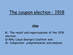 Lloyd George and the Liberal Party 1918-1939 | Teaching Resources