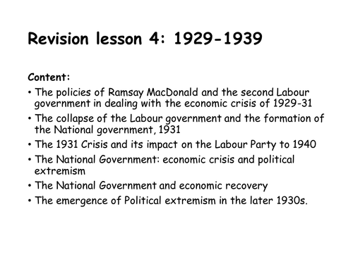 Lloyd George and the Liberal Party 1918-1939 | Teaching Resources