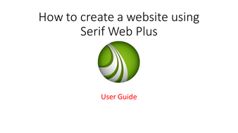 Creating a Website Using Serif Web Plus ( 9 Lessons) | Teaching Resources