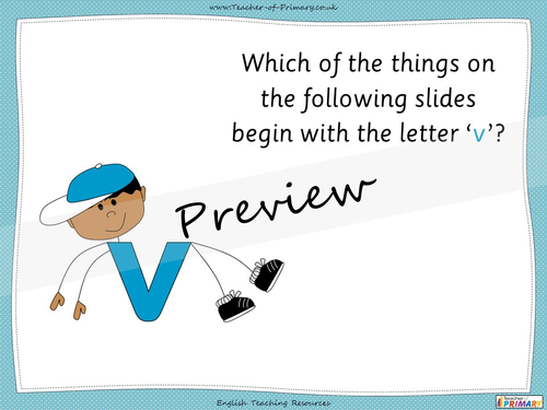 The Letter ‘v’ - EYFS | Teaching Resources