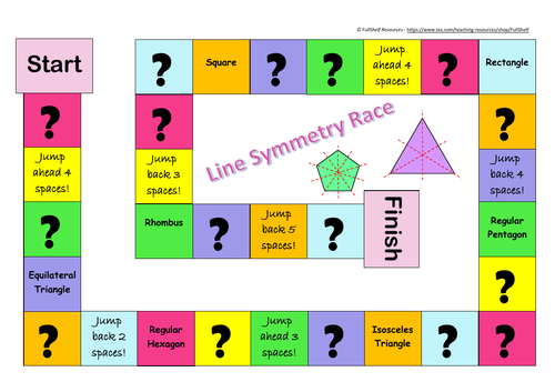 Line Symmetry in Shapes Games | Teaching Resources