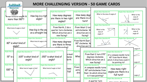Angles Game Year 5 / 6 | Teaching Resources