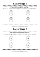 Factor Scarab Beetles (Factor Bugs) for Year 5 Classes | Teaching Resources