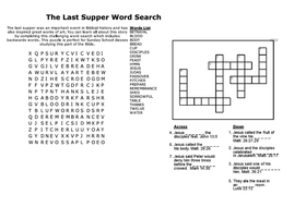 What happened at the last supper activities and worksheet. | Teaching ...