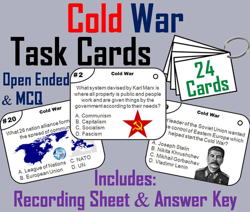 Cold War Task Cards and Activities Bundle | Teaching Resources