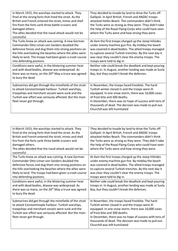 First World War - The Battle of Gallipoli | Teaching Resources