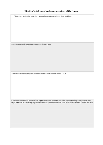 'Death of a Salesman' - resources, essay questions, quotes and ...
