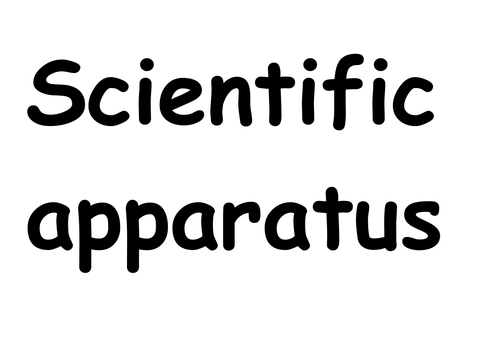 Scientific Apparatus - Card Sort/Flashcards/Wall Display - KS3/4 ...