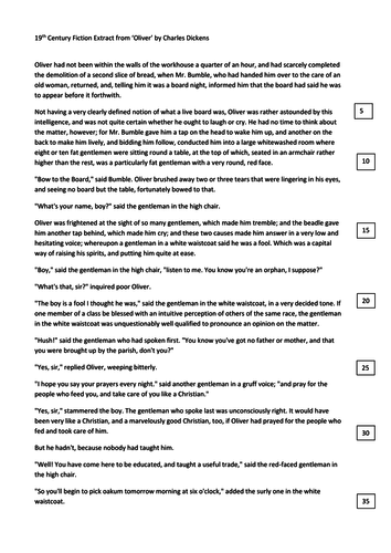 19th Century Fiction Paper including mark scheme and indicative content ...