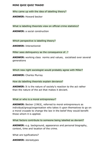*FULL LESSON* What is Labelling Theory? A-Level SOCIOLOGY | Teaching ...